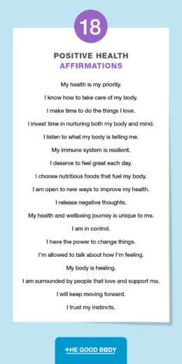 50 Health Affirmations for Healthier Living and Healing