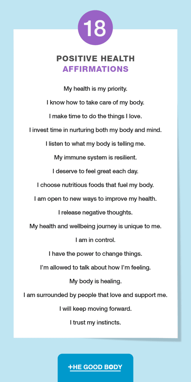50 Health Affirmations for Healthier Living and Healing
