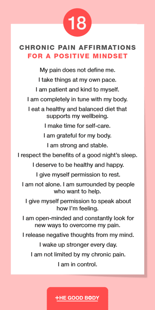 18 Chronic Pain Affirmations for a Positive Mindset