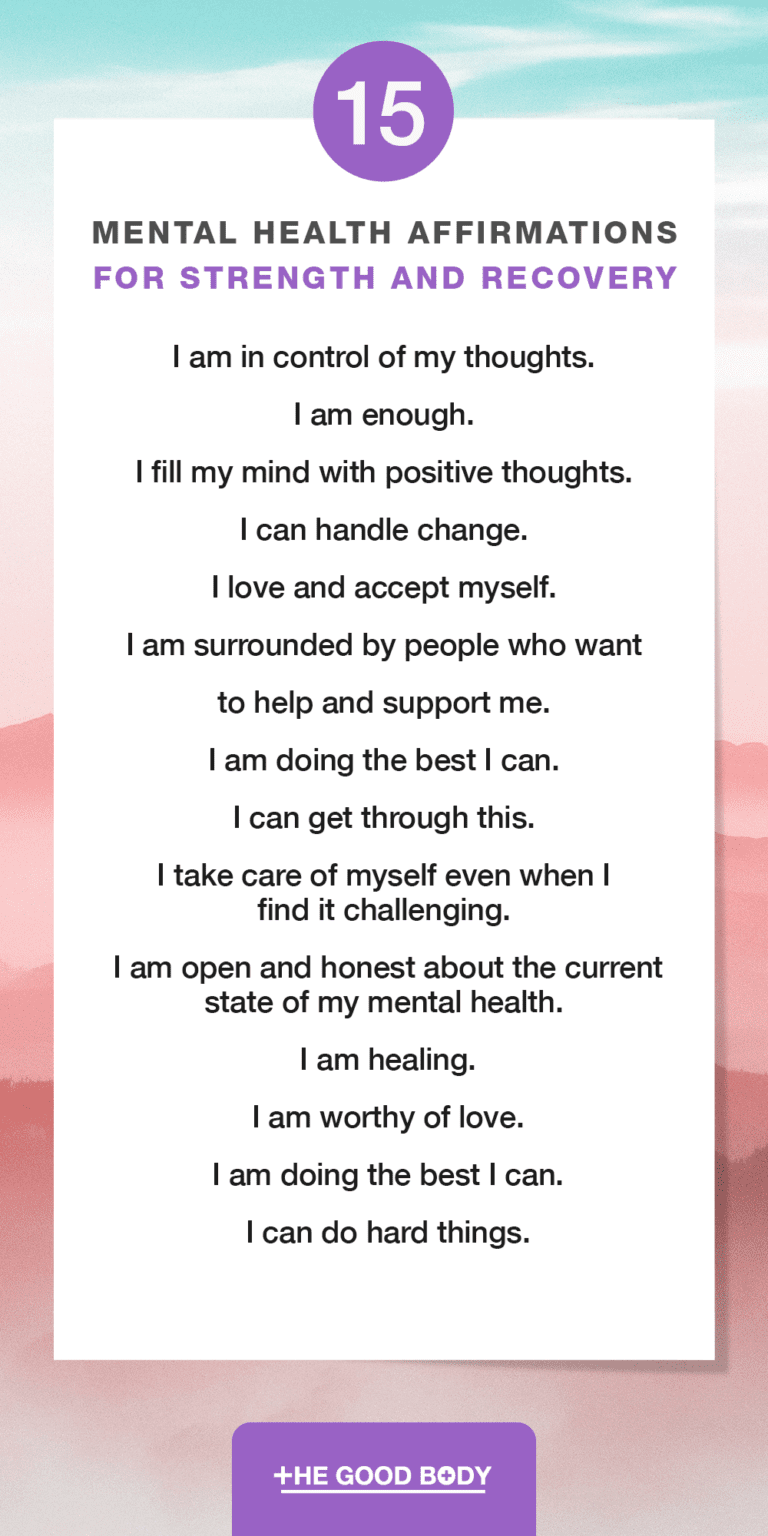 20 Mental Health Affirmations for Strength and Recovery