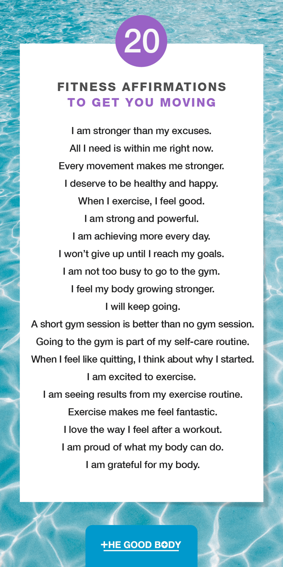 50 Fitness Affirmations to Get You Moving!