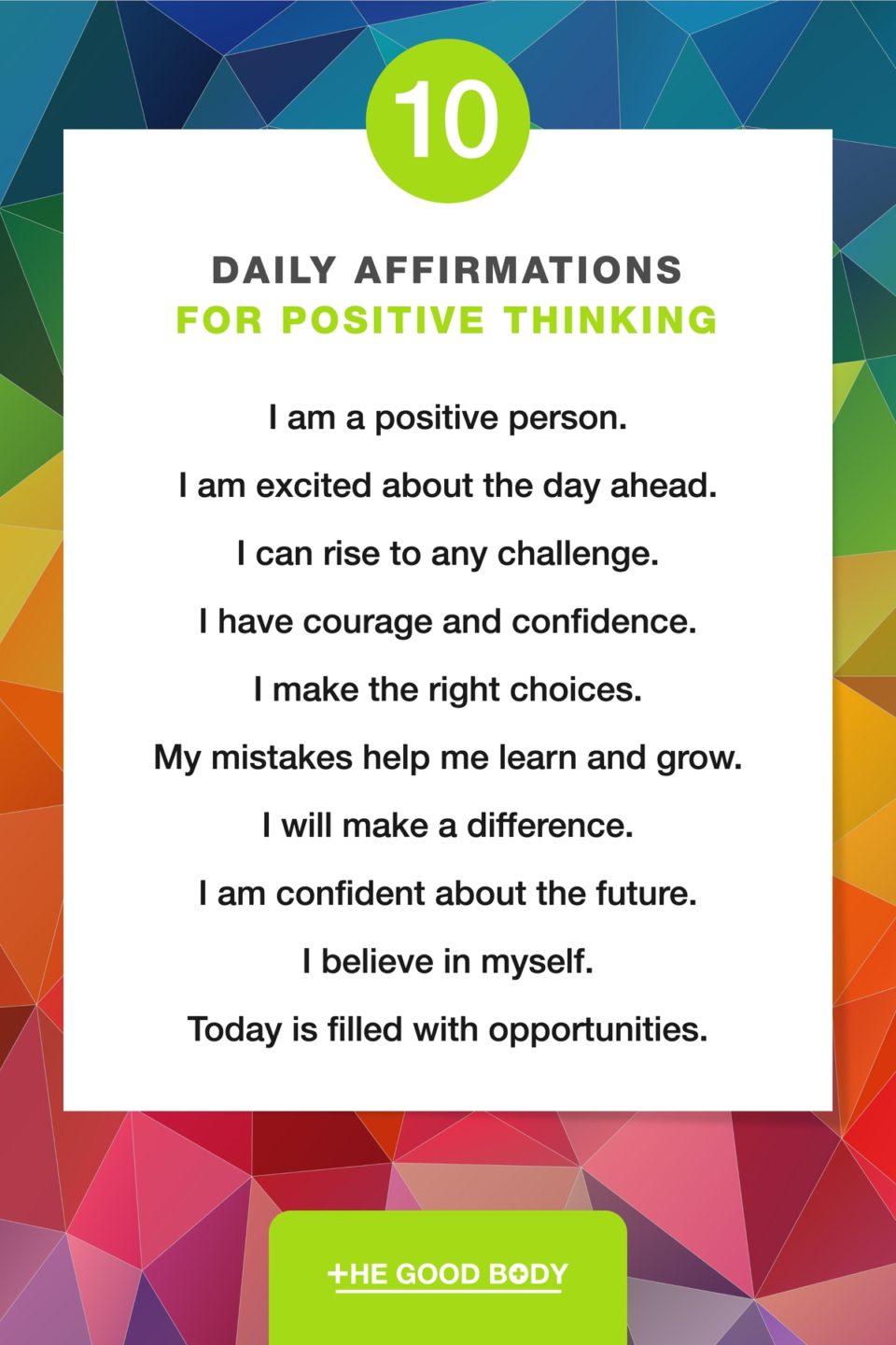 30 Positive Thinking Affirmations to Stop Negative Self-Talk
