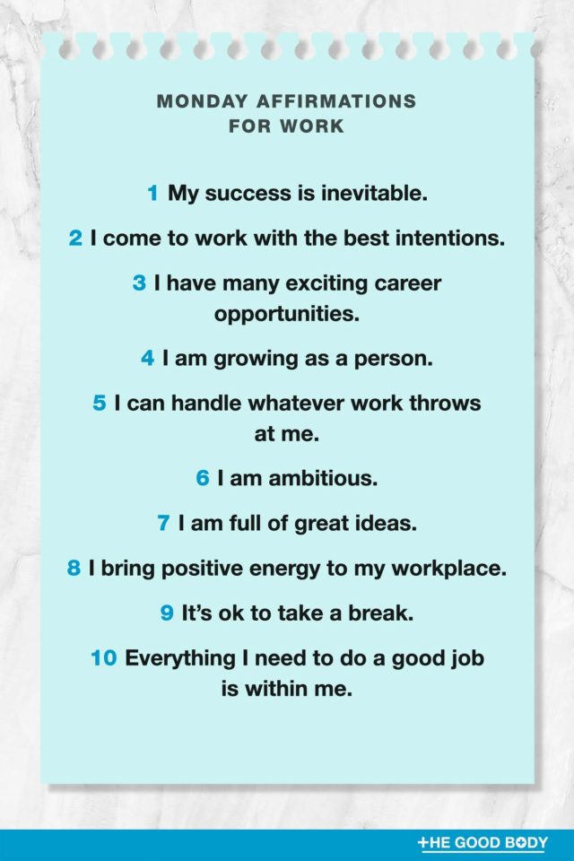 45 Monday Affirmations for a Positive New Week Mindset
