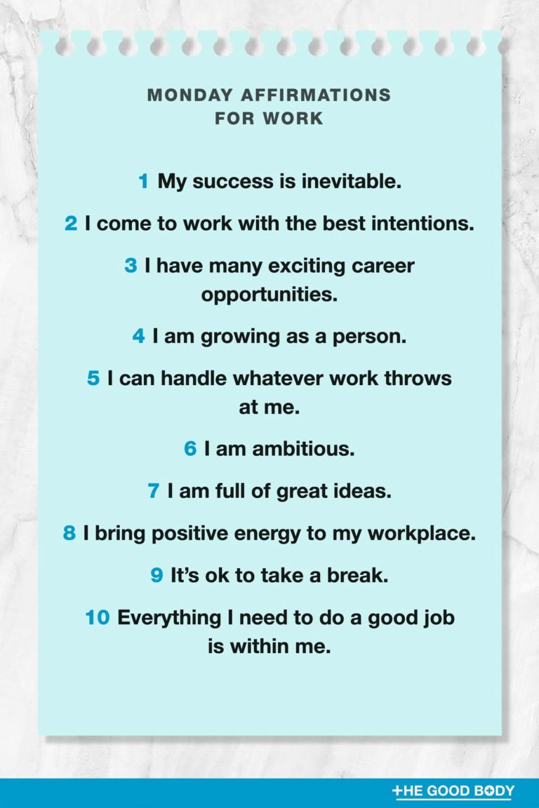 45 Monday Affirmations for a Positive New Week Mindset