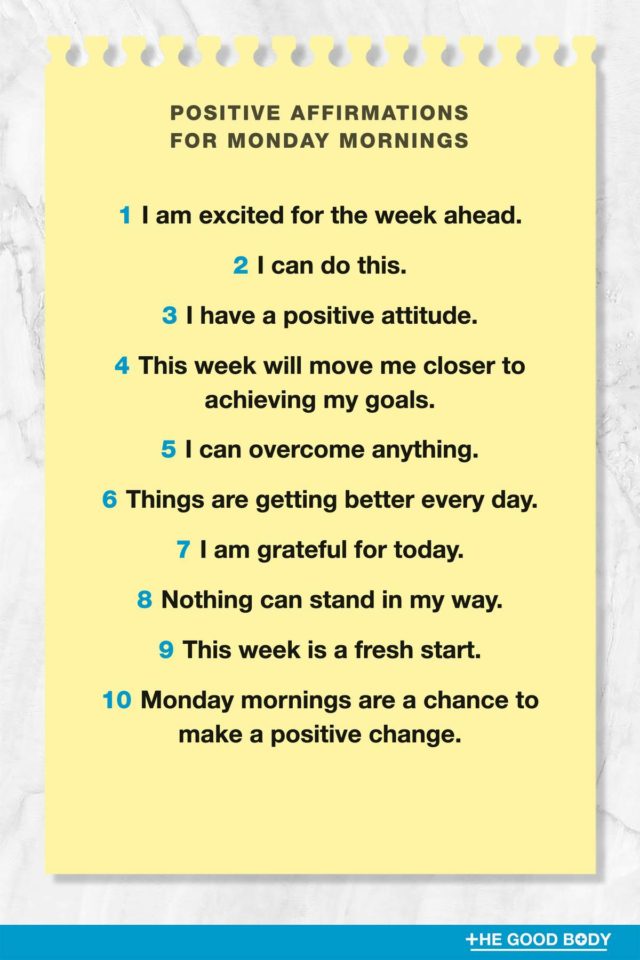45 Monday Affirmations for a Positive New Week Mindset