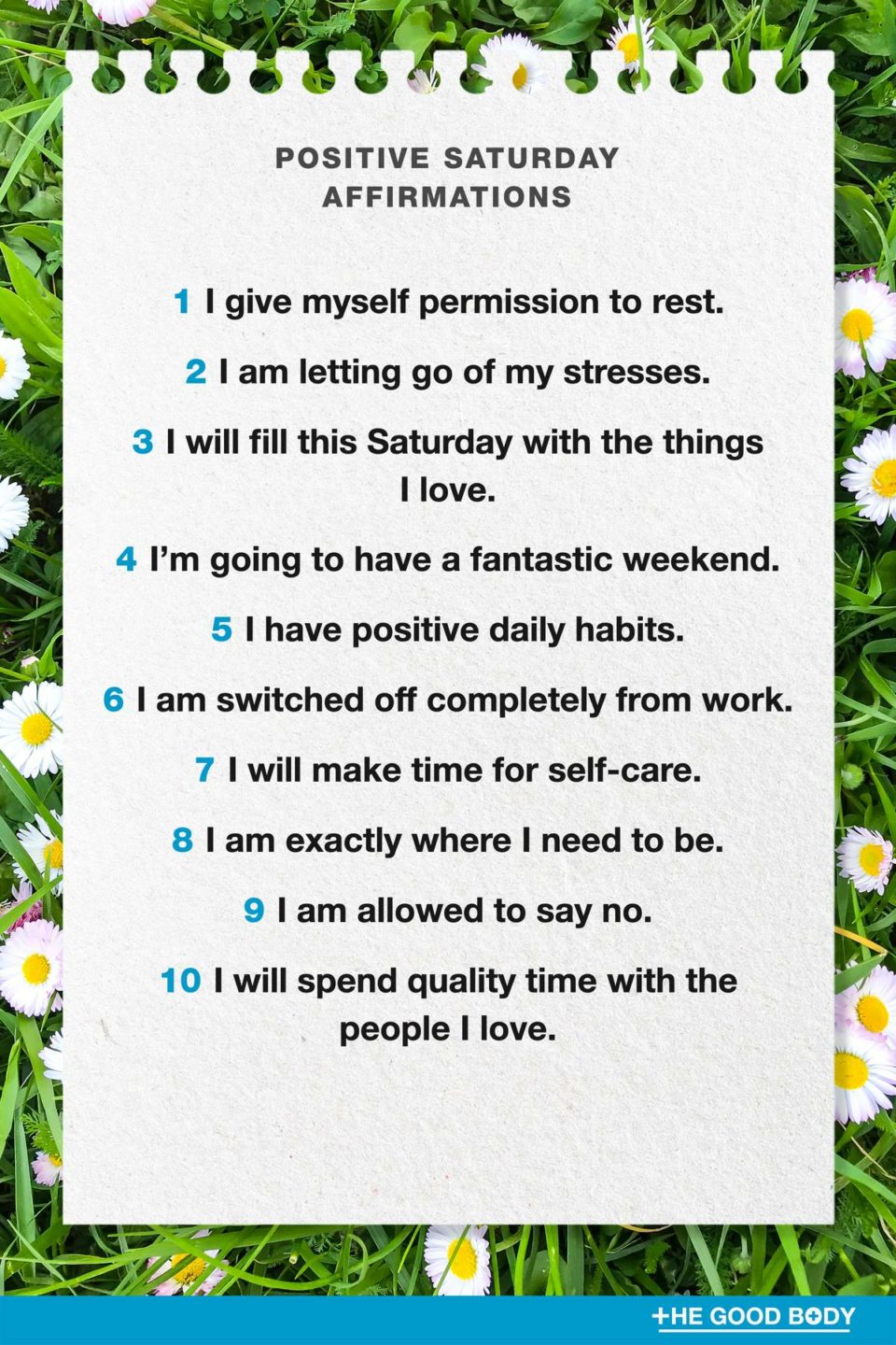 30 Saturday Affirmations for a Peaceful & Productive Weekend