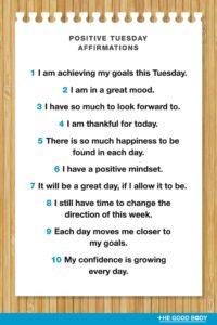 45 Tuesday Affirmations for a Positive Week Ahead