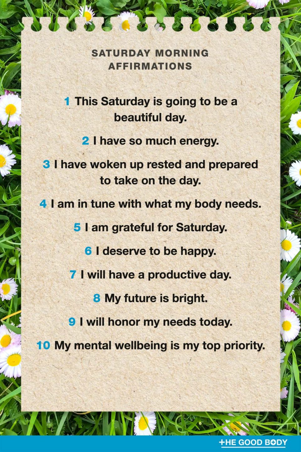 30 Saturday Affirmations for a Peaceful & Productive Weekend