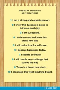 45 Tuesday Affirmations for a Positive Week Ahead