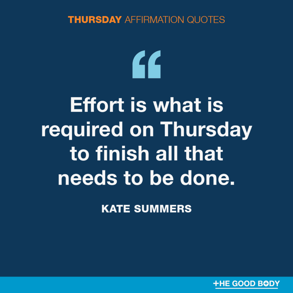 35 Thursday Affirmations for End of Week Motivation