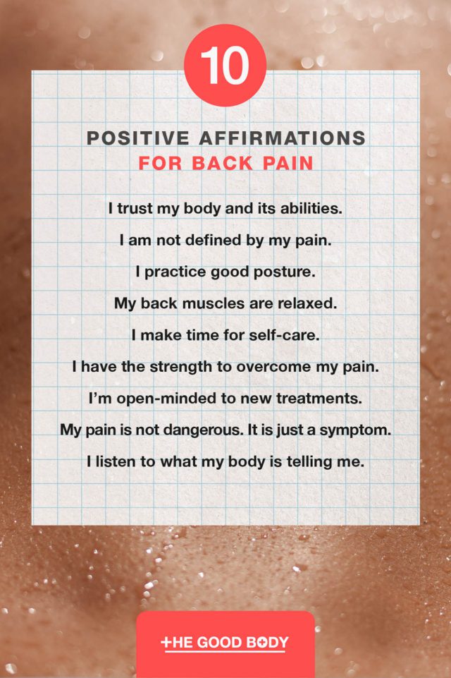 15 Affirmations for Back Pain to Ease Your Discomfort