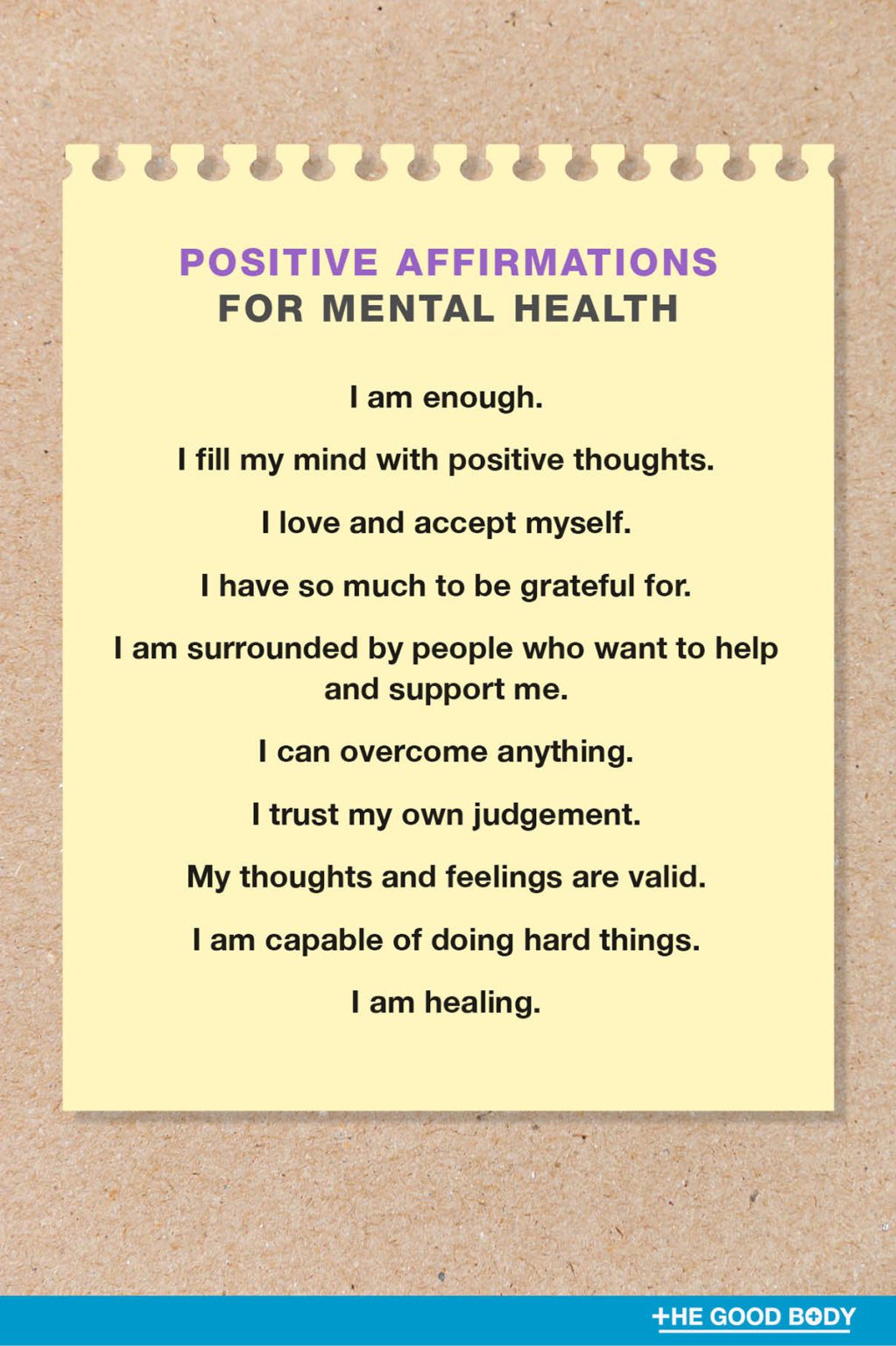 20 Mental Health Affirmations for Strength and Recovery