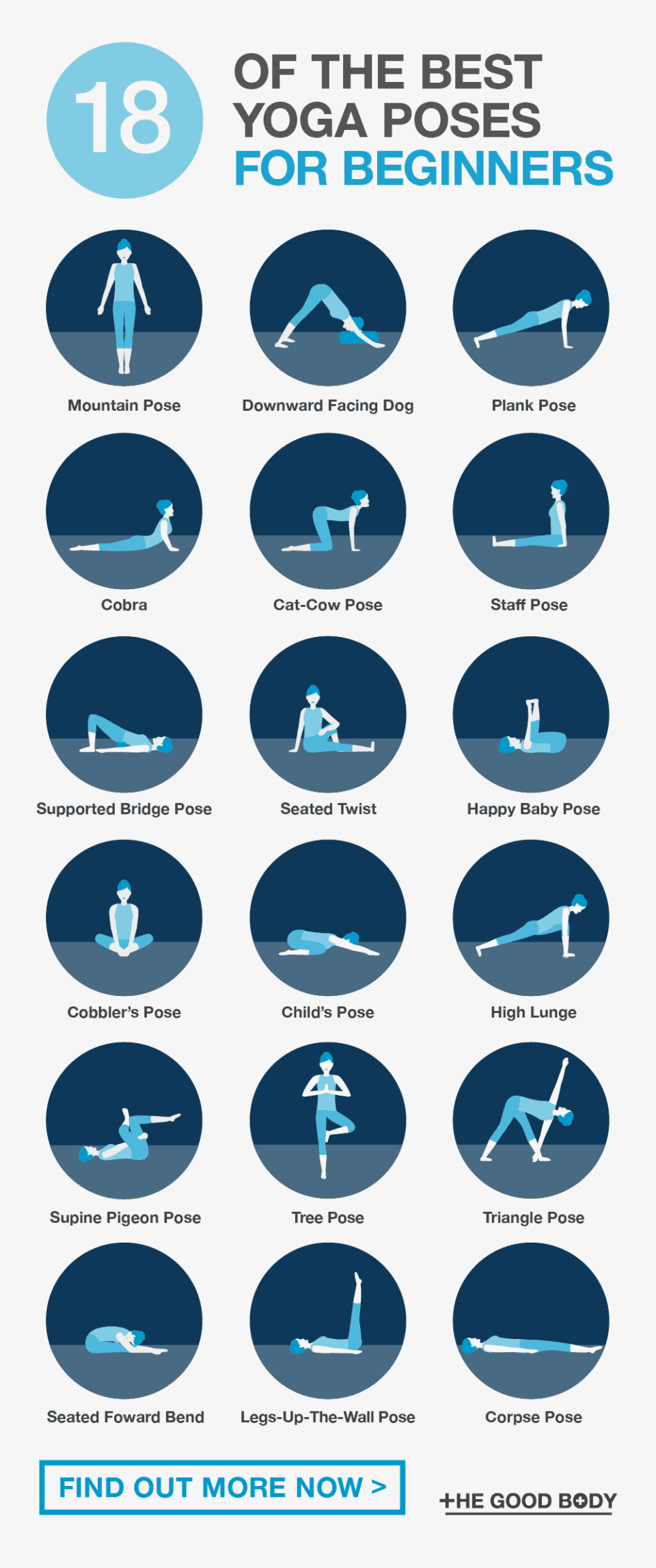 The Best Yoga Poses For Beginners: 18 Simple Asanas To Try (Today!)